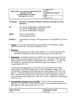 Fillable Online wdr doleta All state workforce administrators all state - wdr doleta Fax Email ...