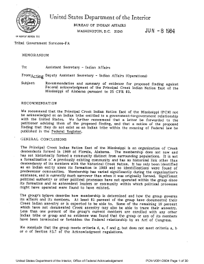 Fillable Online bia Proposed Finding - bia Fax Email Print - pdfFiller