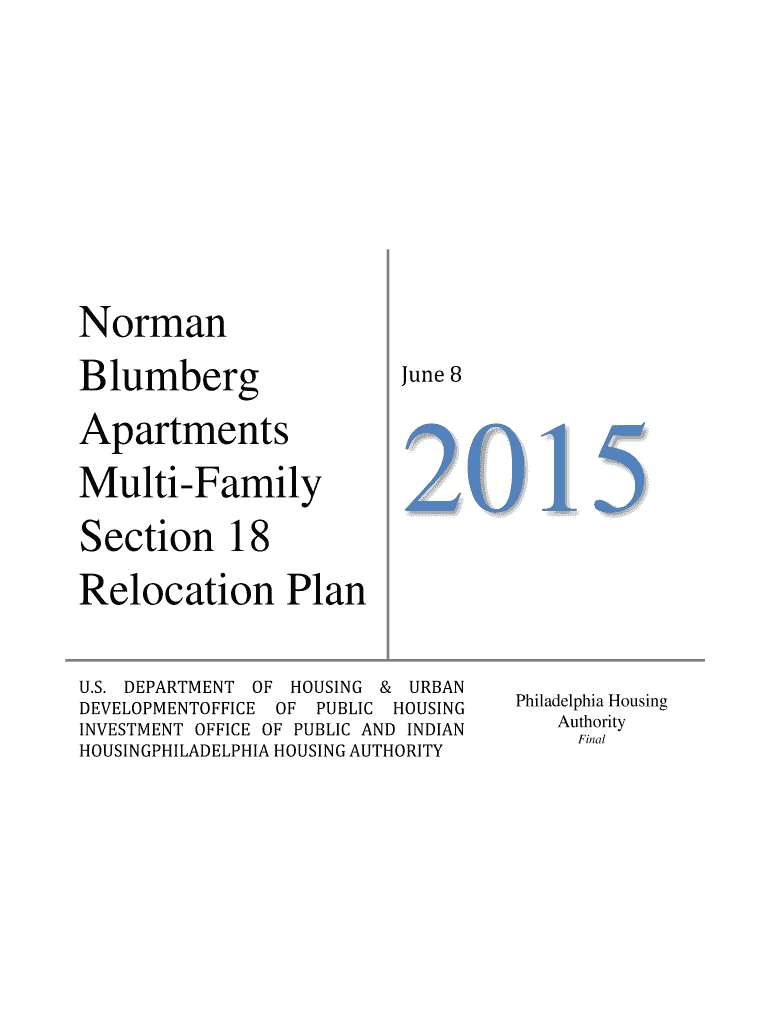 Fillable Online pha phila 2 Summary of the Relocation Plan Fax Email ...