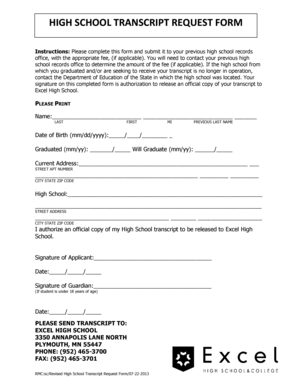 Fillable Online Instructions Please complete this form and submit it to ...