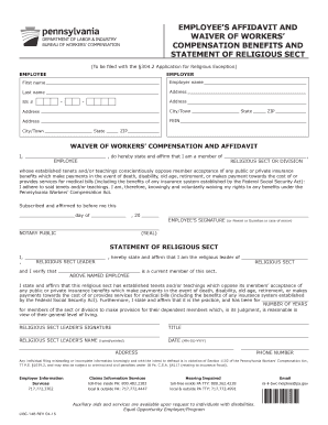 Fillable Online EMPLOYEES AFFIDAVIT AND Fax Email Print - pdfFiller