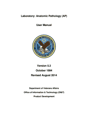 Fillable Online va Lab: Anatomic Pathology User Manual Fax Email Print - pdfFiller