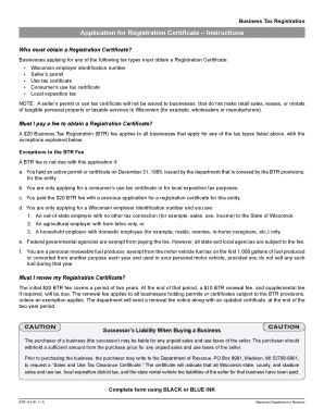 Fillable Online revenue wi Instructions - Wisconsin Department of ...