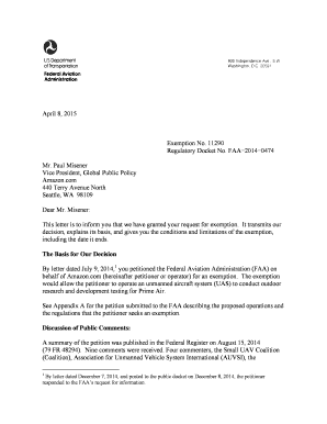 Fillable Online faa Amazon.com - 11290 - faa Fax Email Print - pdfFiller
