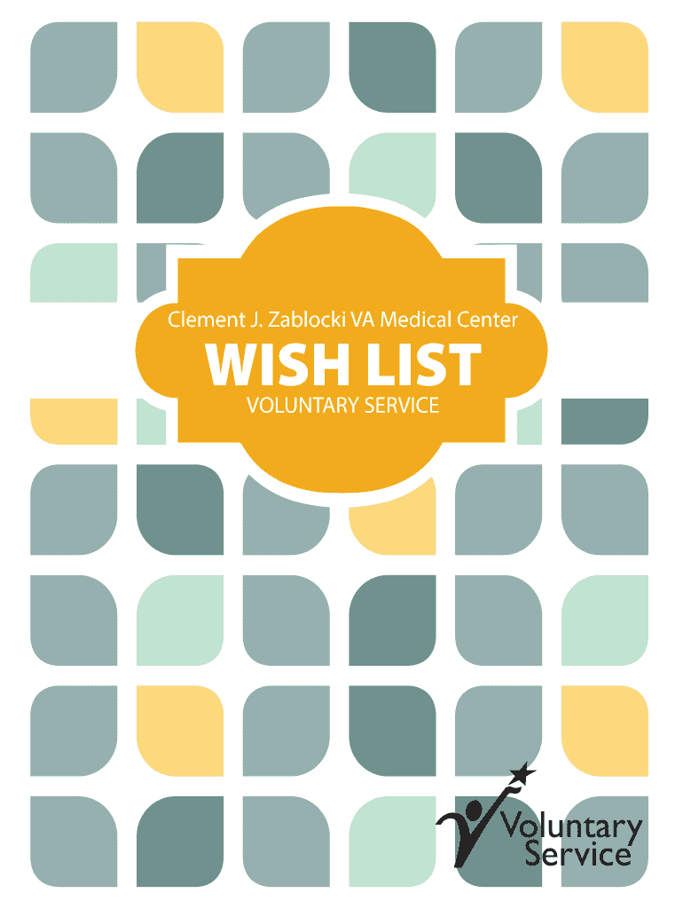 Fillable Online WISH LIST Fax Email Print - pdfFiller