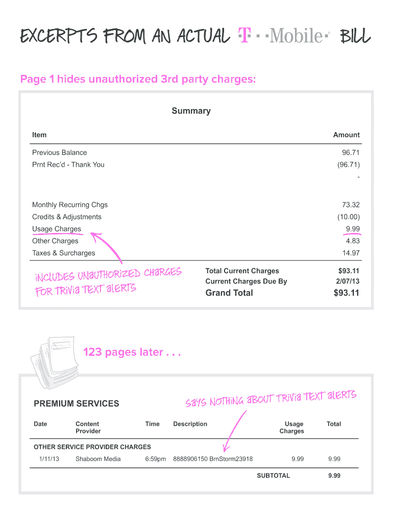 Fake Cell Phone Bill Template JamesMcDuff Blog