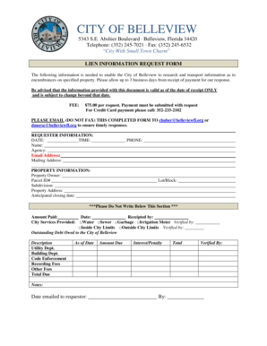 Fillable Online Abshier Boulevard Belleview, Florida 34420 Fax Email Print - pdfFiller