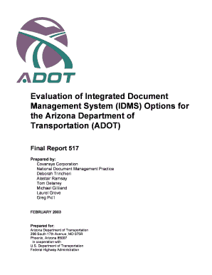 Fillable Online SPR-517: Evaluation of Integrated Document Management ...