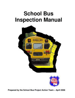 Fillable Online School Bus Inspection Manual School bus inspection ...