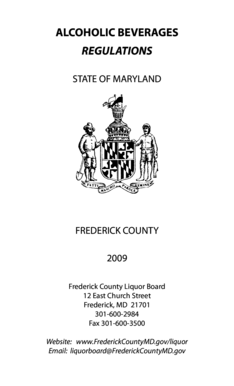 Fillable Online ALCOHOLIC BEVERAGES REGULATIONS Fax Email Print - pdfFiller