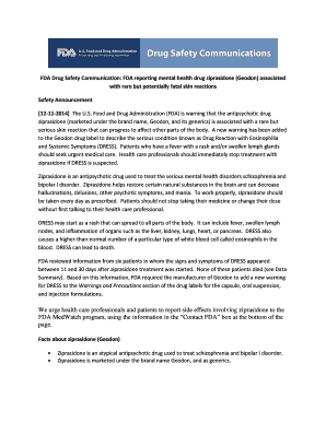Fillable Online fda Drug Safety Communication - fda Fax Email Print ...