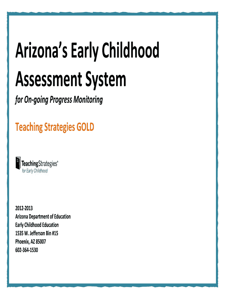 Fillable Online azed ADE Early Childhood Assessment - azed Fax Email ...