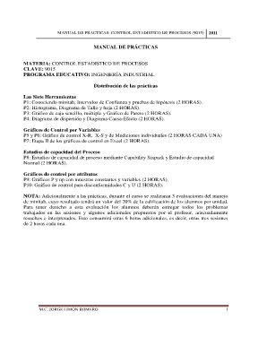 Fillable Online control estadistico de procesos 9015 form Fax Email ...