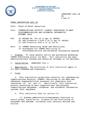 Fillable Online fas Communications Security (COMSEC) Monitoring of Navy ...