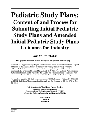 Cite Pediatric Study Plans Content Of And Process Forsubmitting Initial ...