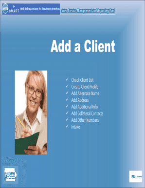 Fillable Online Add a Client Fax Email Print - pdfFiller