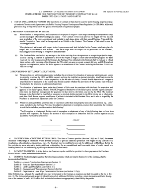 Fillable Online portal hud Contract Of Sale Turnkey PTI amp PTII Fax ...