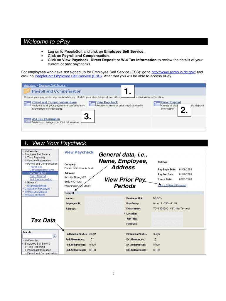 Fillable Online dcps dc 2. Direct Deposit (continued) Fax Email Print ...