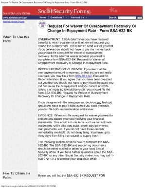 Fillable Online reginfo Fillable Form SSA-632-BK Fax Email Print ...