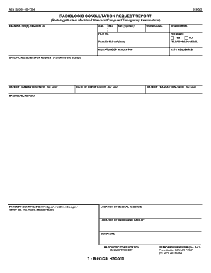 Fillable Online gsa Radiologic consultation requestreport Fax Email ...