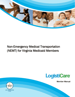 Fillable Online Non-Emergency Medical Transportation NEMT for Virginia ...
