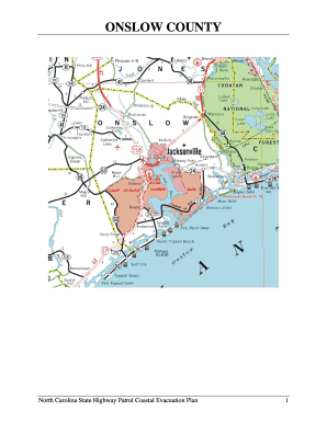 Fillable Online NCSHP Coastal Evacuation Plan NCSHP Coastal Evacuation ...