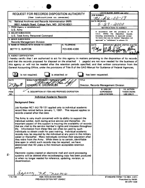 Fillable Online archives Individual Academic Records - archives Fax ...