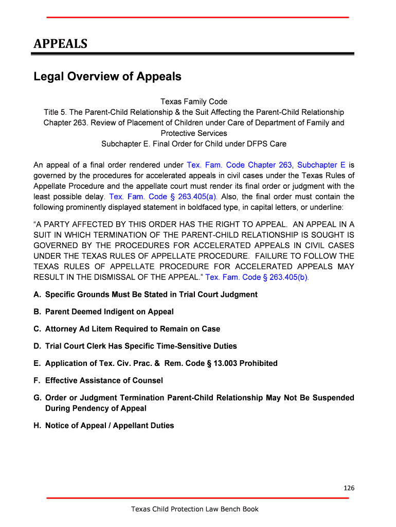 Fillable Online Printable version - Texas Child Protection Law Bench ...