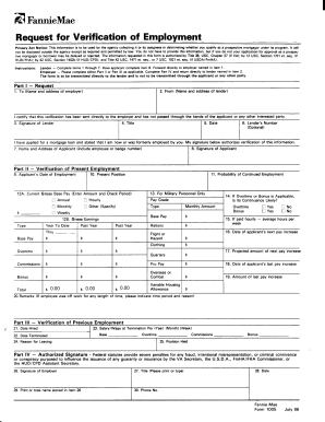 Fillable Online tdhca state tx Form 1005 - Verification of Employment ...