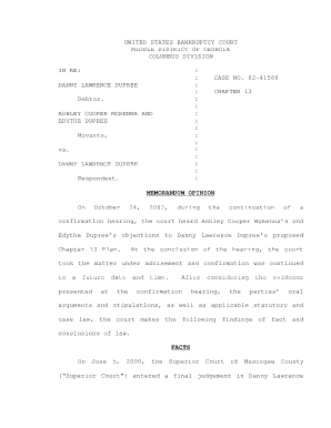 Fillable Online gamb uscourts How to File an Objection or a Rebuttal to ...