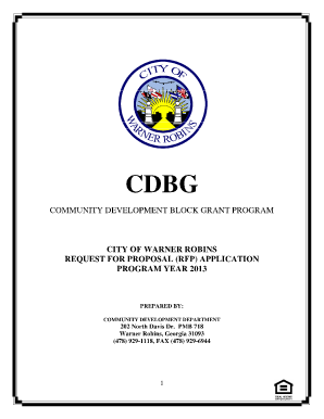 Fillable Online wrga COMMUNITY DEVELOPMENT BLOCK GRANT PROGRAM CITY OF ...