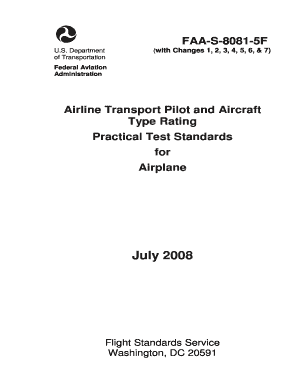 Fillable Online faa Airline Transport Pilot and Aircraft Type Rating ...