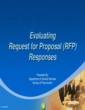 Fillable Online Evaluating Request for Proposal RFP Responses Fax Email ...