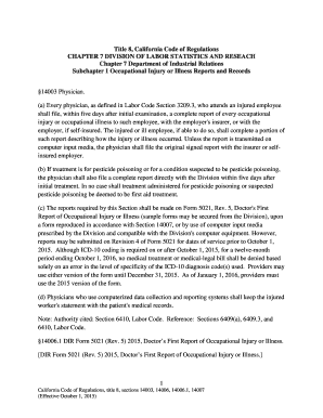 Fillable Online dir ca 1 Title 8 California Code of Regulations CHAPTER ...