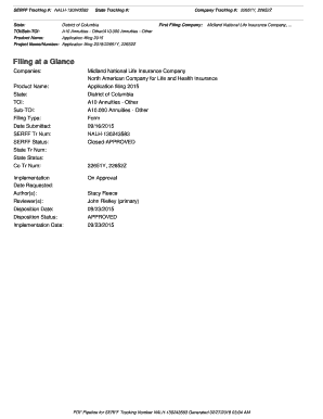 Fillable Online Filing at a Glance - Services disb Fax Email Print ...