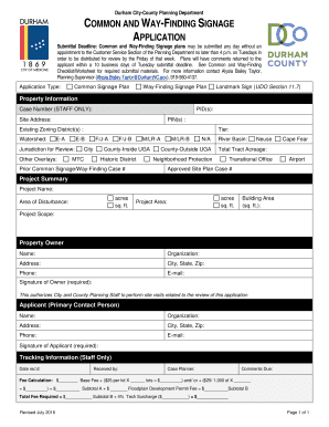 Fillable Online durhamnc Durham CityCounty Planning Department COMMON ...