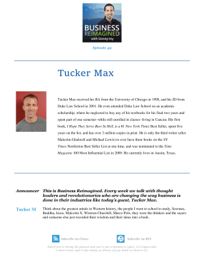 Fillable Online Tucker Max - Revolvy Home Fax Email Print - pdfFiller