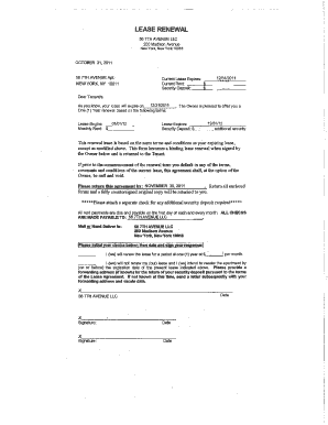 Fillable Online This form becomes a binding lease renewal when signed ...