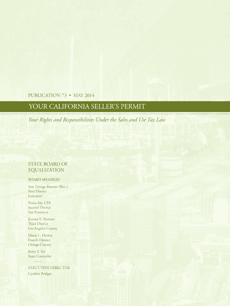 Fillable Online boe ca Your California Sellers Permit Information on a ...