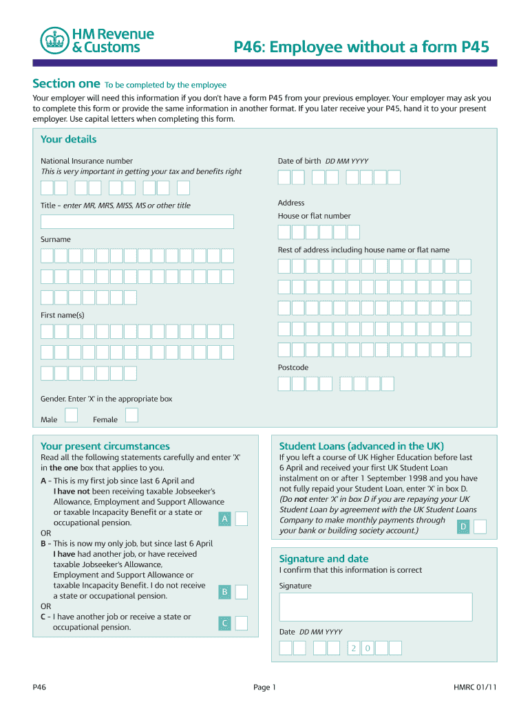 P46 Form 2020 2021 Fill And Sign Printable Template Online US Legal Forms