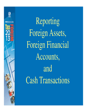 Foreign Assets Tax Reporting – Comparison of Form 8938 and FBAR ...