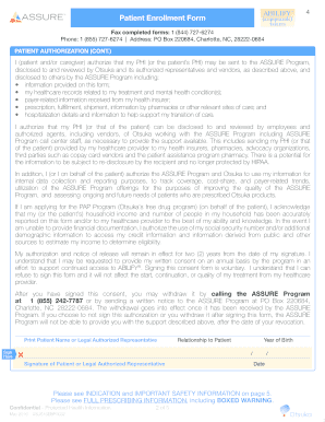 Fillable Online needymeds Patient Enrollment Form The ASSURE Program ...