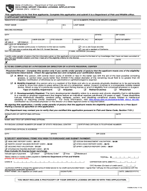 Fillable Online Free Sport Fishing License Application Fax Email Print ...