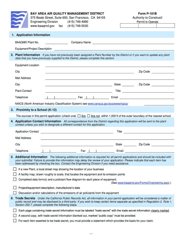 Fillable Online Form P-101B Fax Email Print - pdfFiller