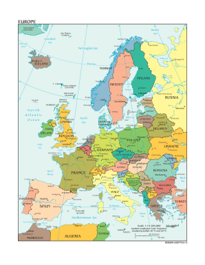 Europe Cia Map - Fill Online, Printable, Fillable, Blank | pdfFiller