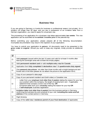 Fillable Online canada diplo Checklist Business Visa pdf, 252.99k ...
