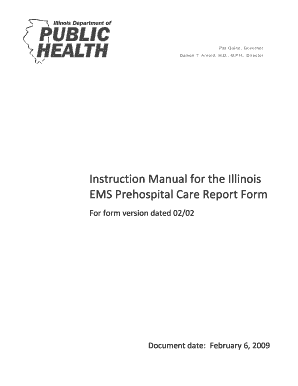 Fillable Online nhtsa Instruction Manual for the Illinois EMS ...