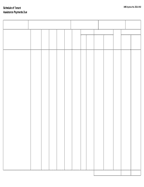 Fillable Online portal hud Schedule of Tenant Assistance Payments Due ...