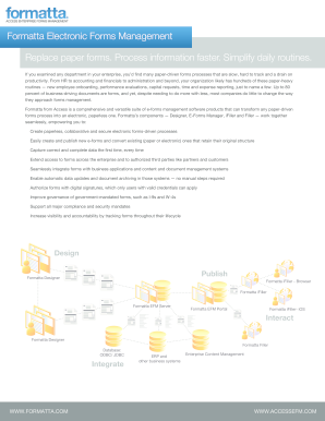 Fillable Online Datasheet: Formatta Product Overview Fax Email Print ...