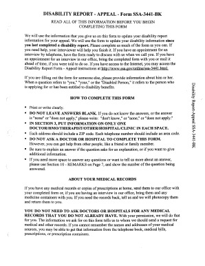 ssa 3441 Forms and Templates - Fillable & Printable Samples for PDF ...